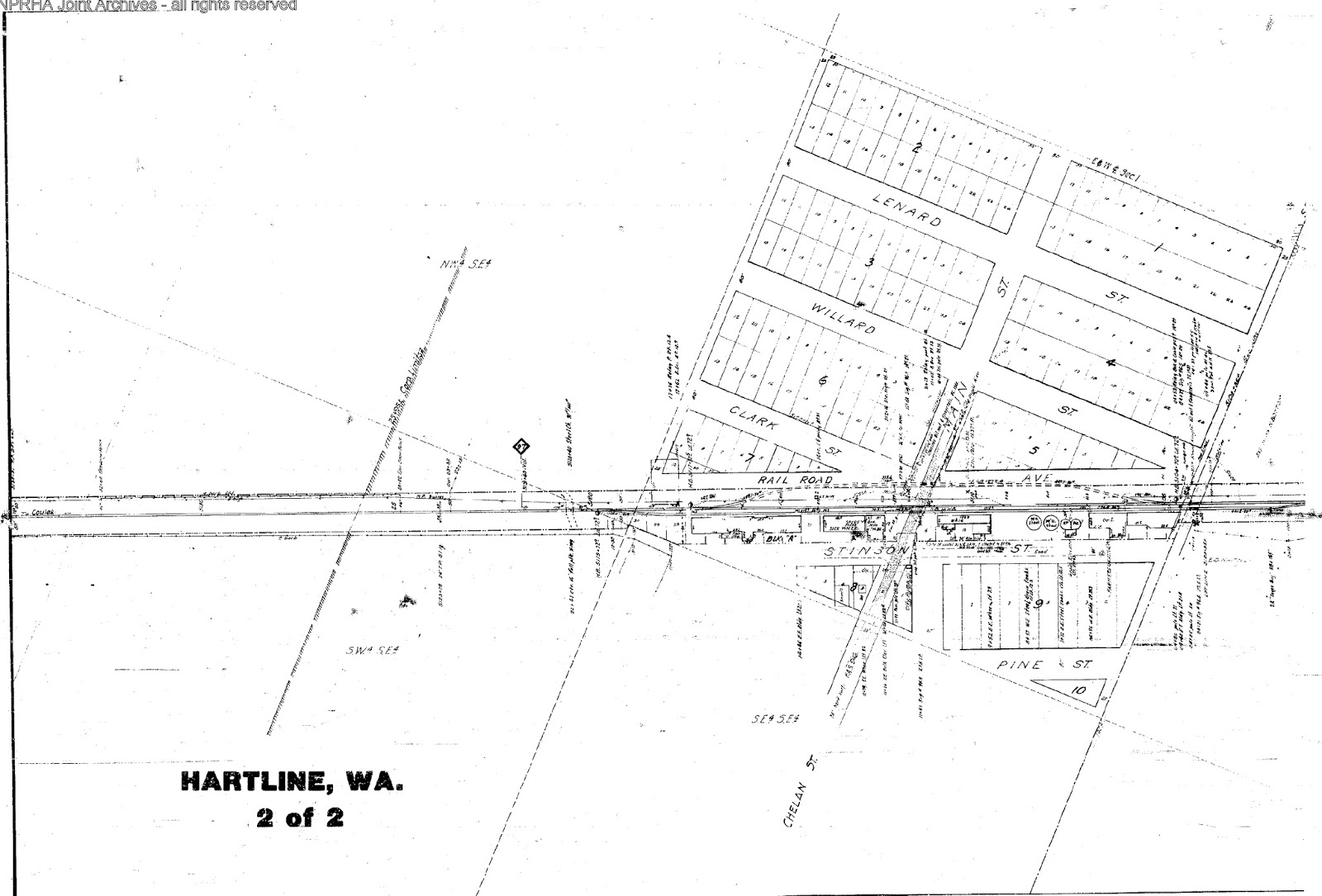 Big Bend Railroad History: 1925 Hartline Map