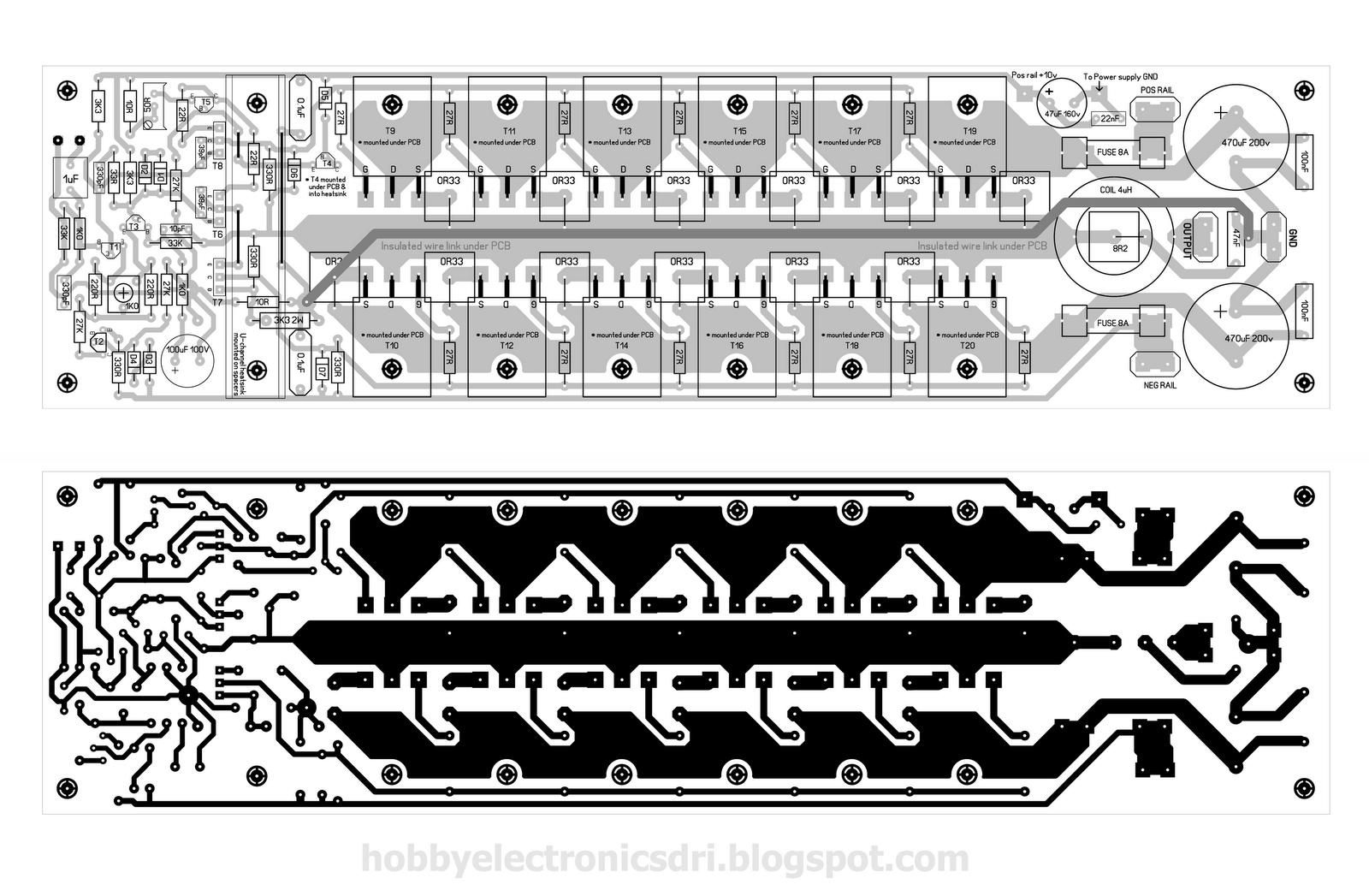 DK Tech PCB Audio Power AMPLIFIER: POWER AMPLIFIER