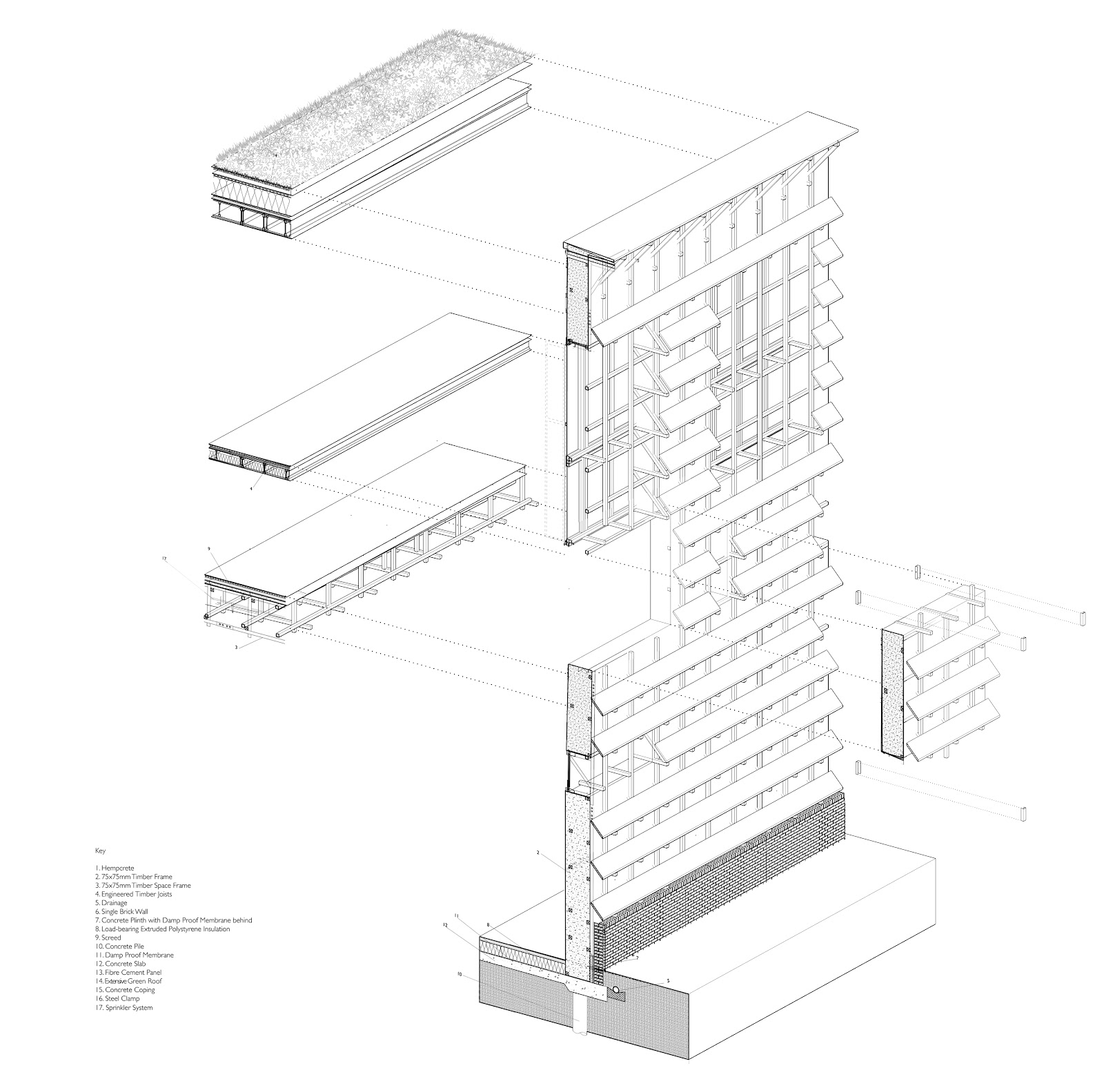 Josh Heasman: Architecture, Portfolio of Work: Axo Section