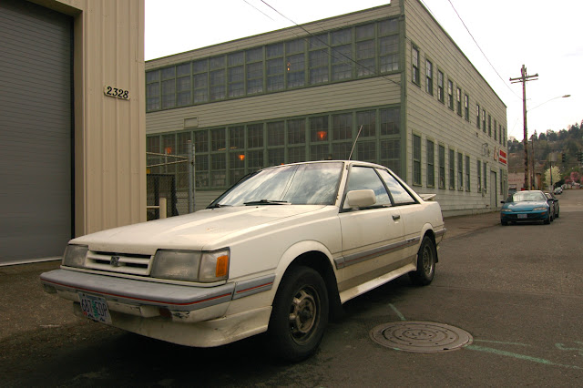 OLD PARKED CARS.: 1987 Subaru RX Turbo.