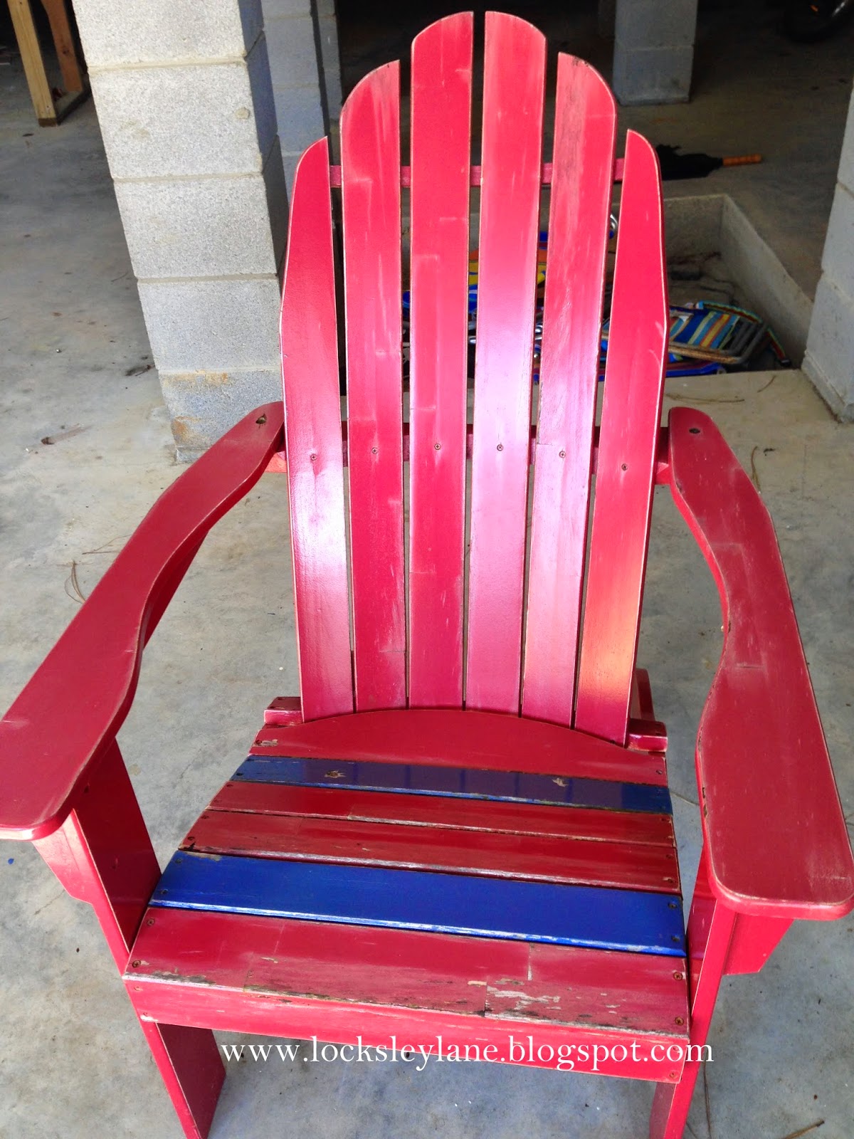Locksley Lane: Painted Adirondack Chair - Trash To Treasure