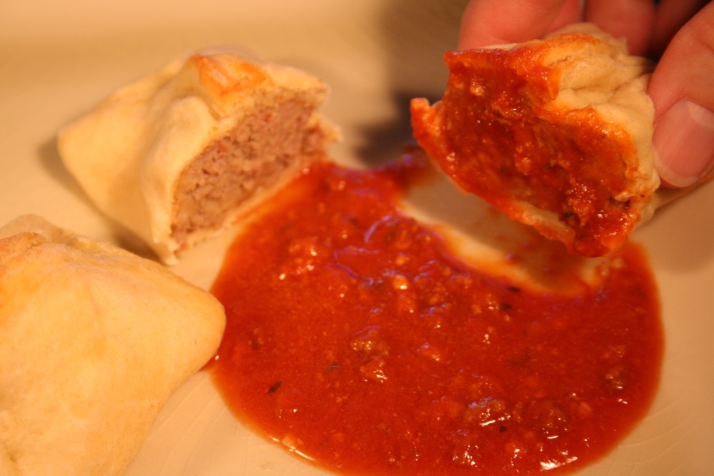 Italian-Fusion: Twice Cooked Meatball Dumplings