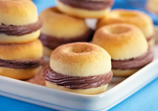 Mini donuts recheados - Amando Cozinhar