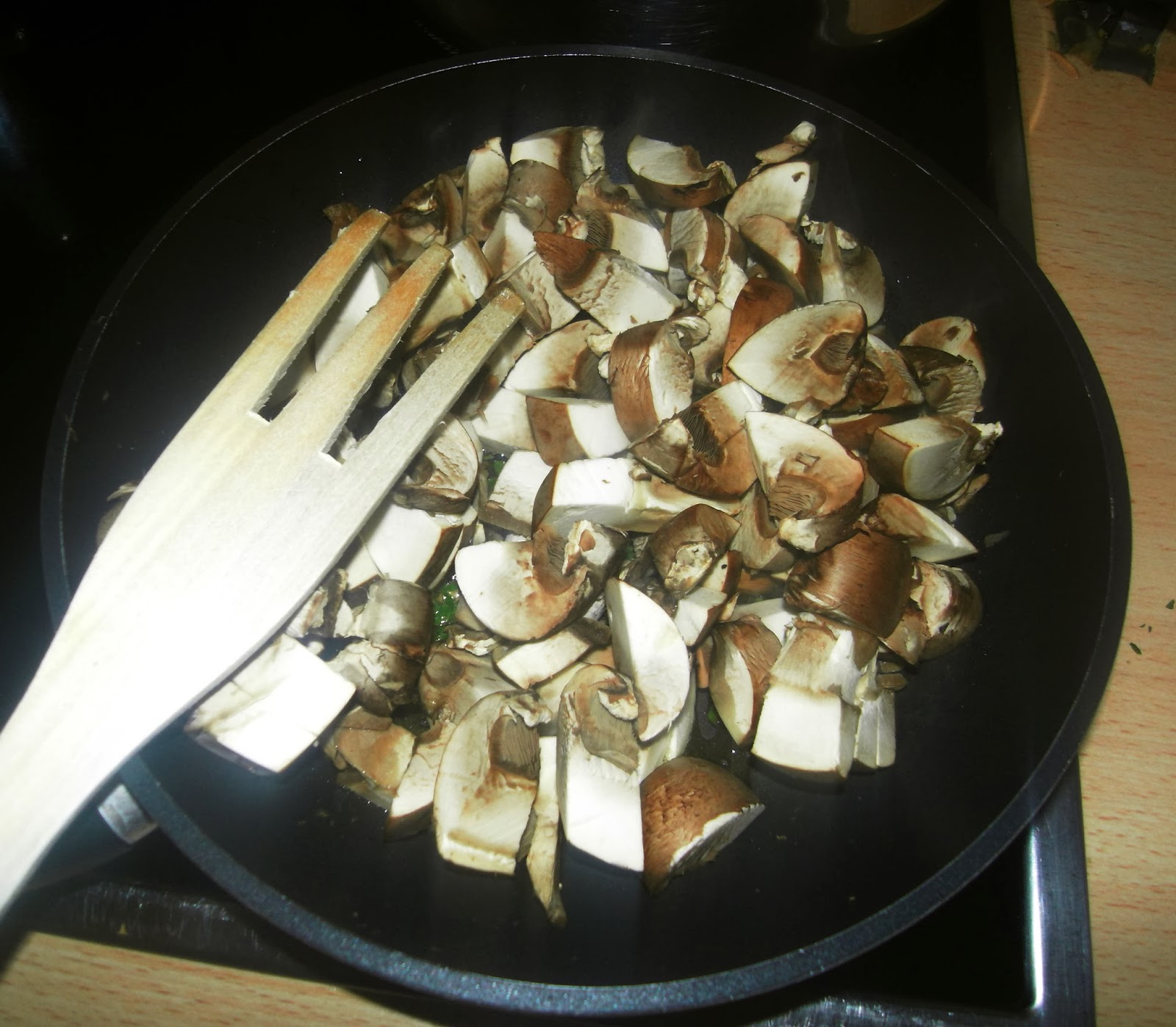 Paussion cook: Risotto con setas portobello