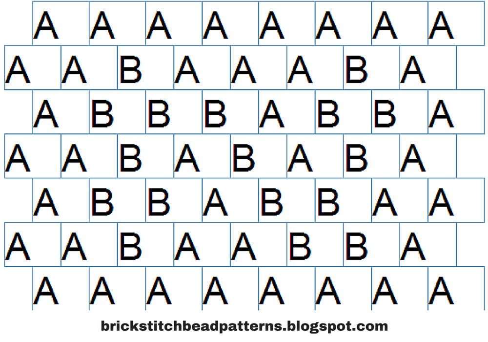 Brick Stitch Bead Patterns Journal: N - Alphabet 1 Free Brick Stitch ...