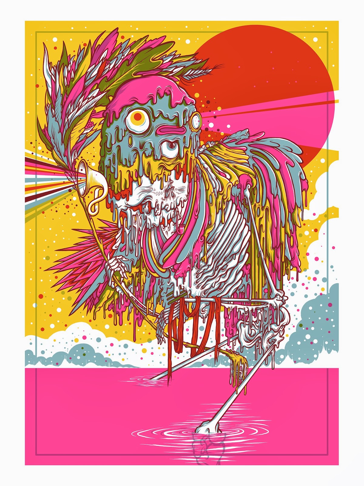 INSIDE THE ROCK POSTER FRAME BLOG: Drew Millward Icarus Print Release