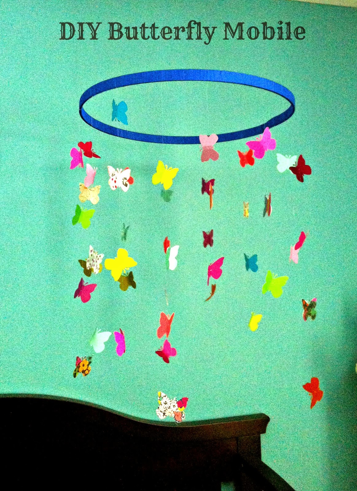 Mother Hen's Homestead: DIY Butterfly Mobile