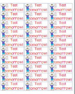 Reminder Sticker Labels! | TheHappyTeacher