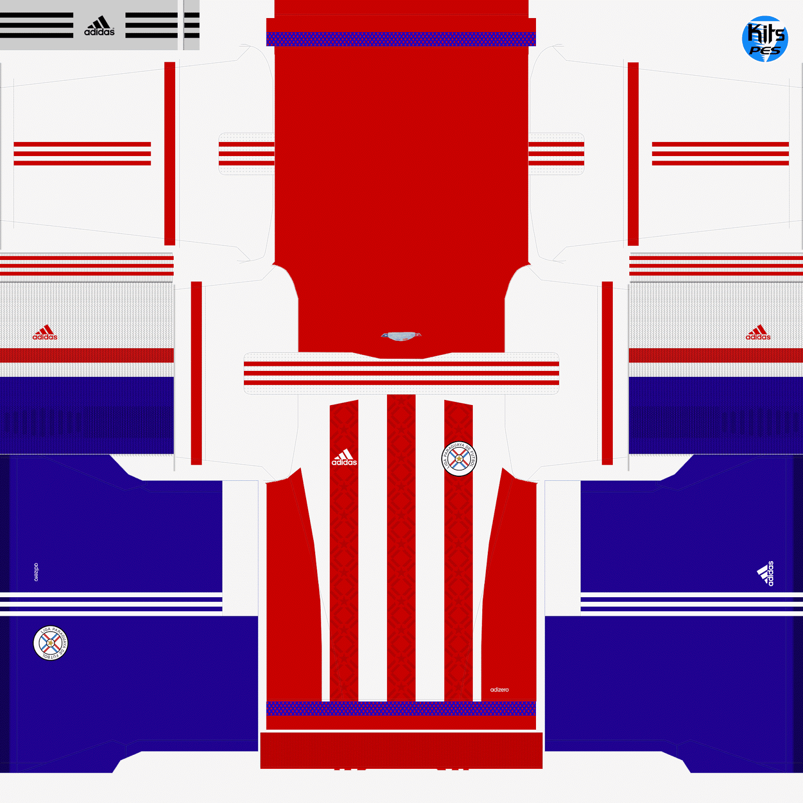 El Submarino del PES: kit PARAGUAY LOCAL,VISITANTE,PORTERO pes 2016 (PC ...