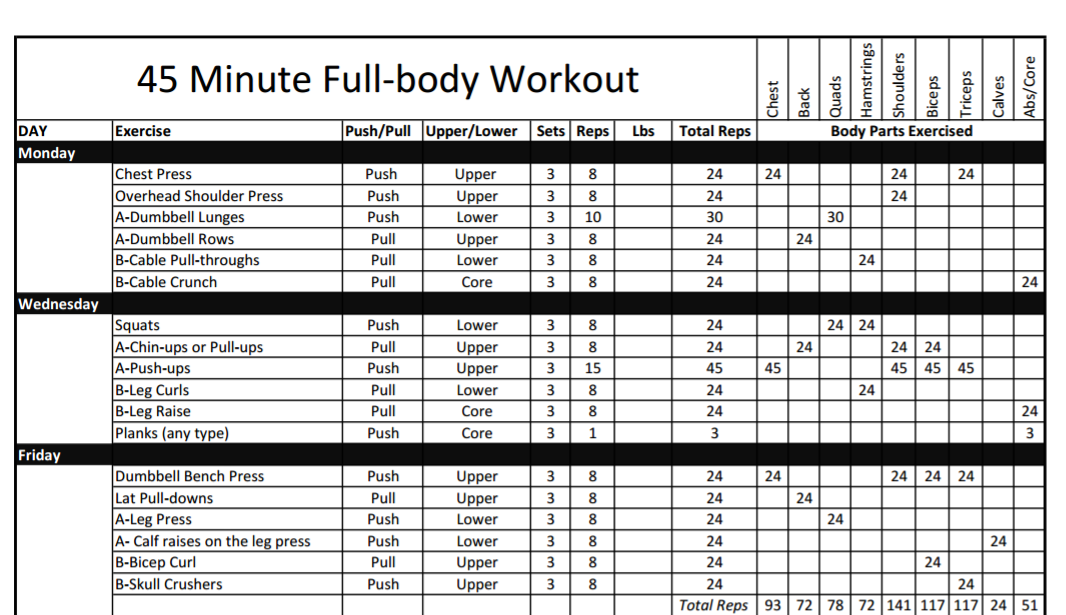 45 MINUTES FULL BODY WORKOUT