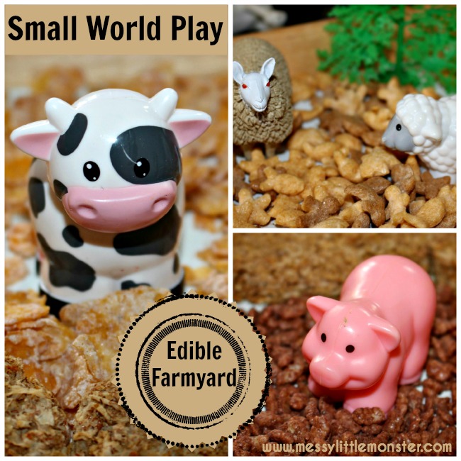 Edible Farmyard Small World Play - Messy Little Monster