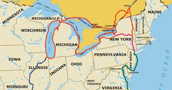 Bucket List: Americas Great Loop Cruise Map