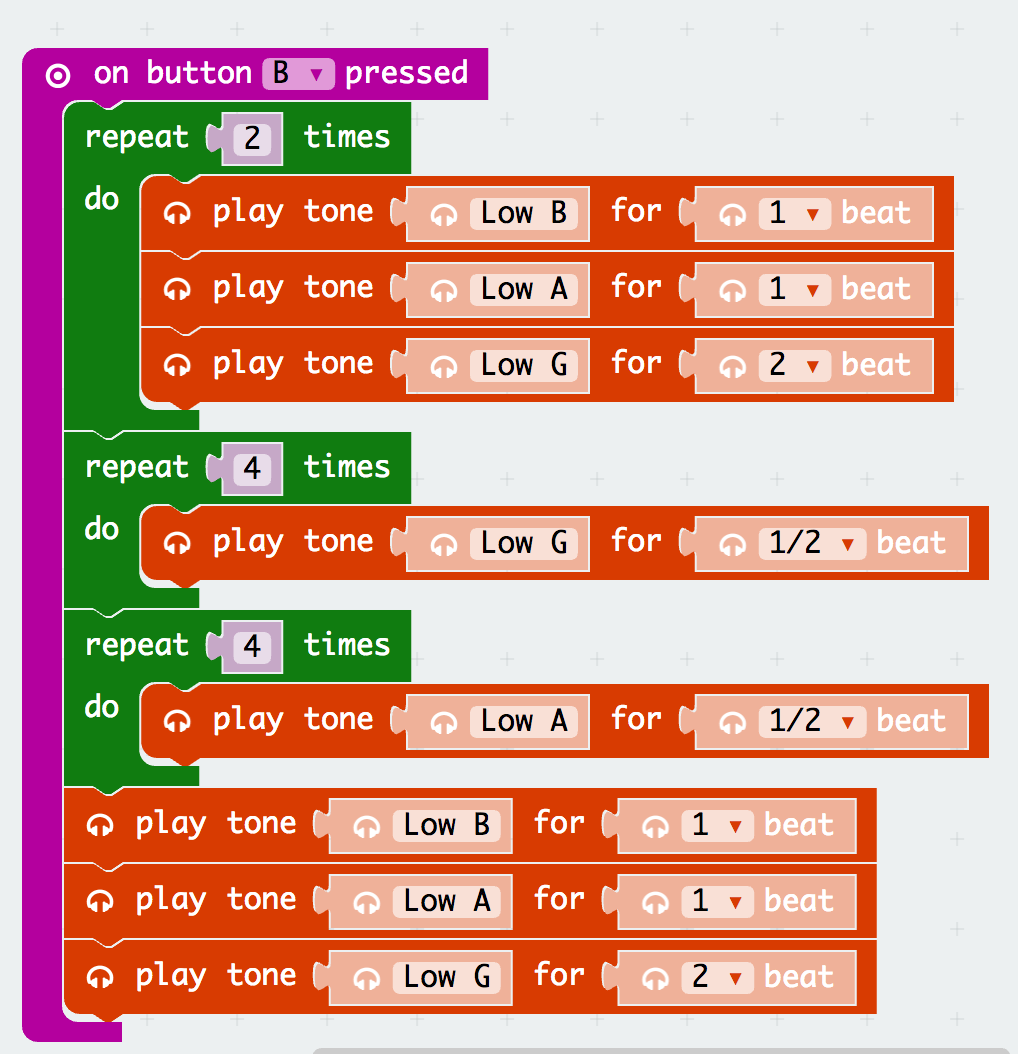 Microbit Hot Cross Buns With Microsoftss Pxt With Video