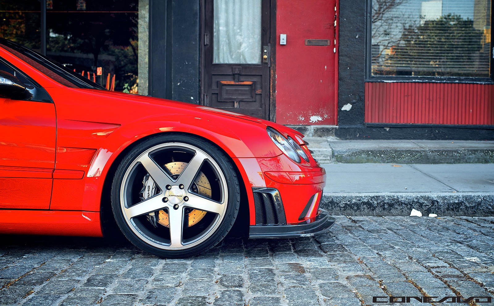 Mercedes Benz Clk63 Amg Black Series On Concavo Cw 5 Wheels Benztuning