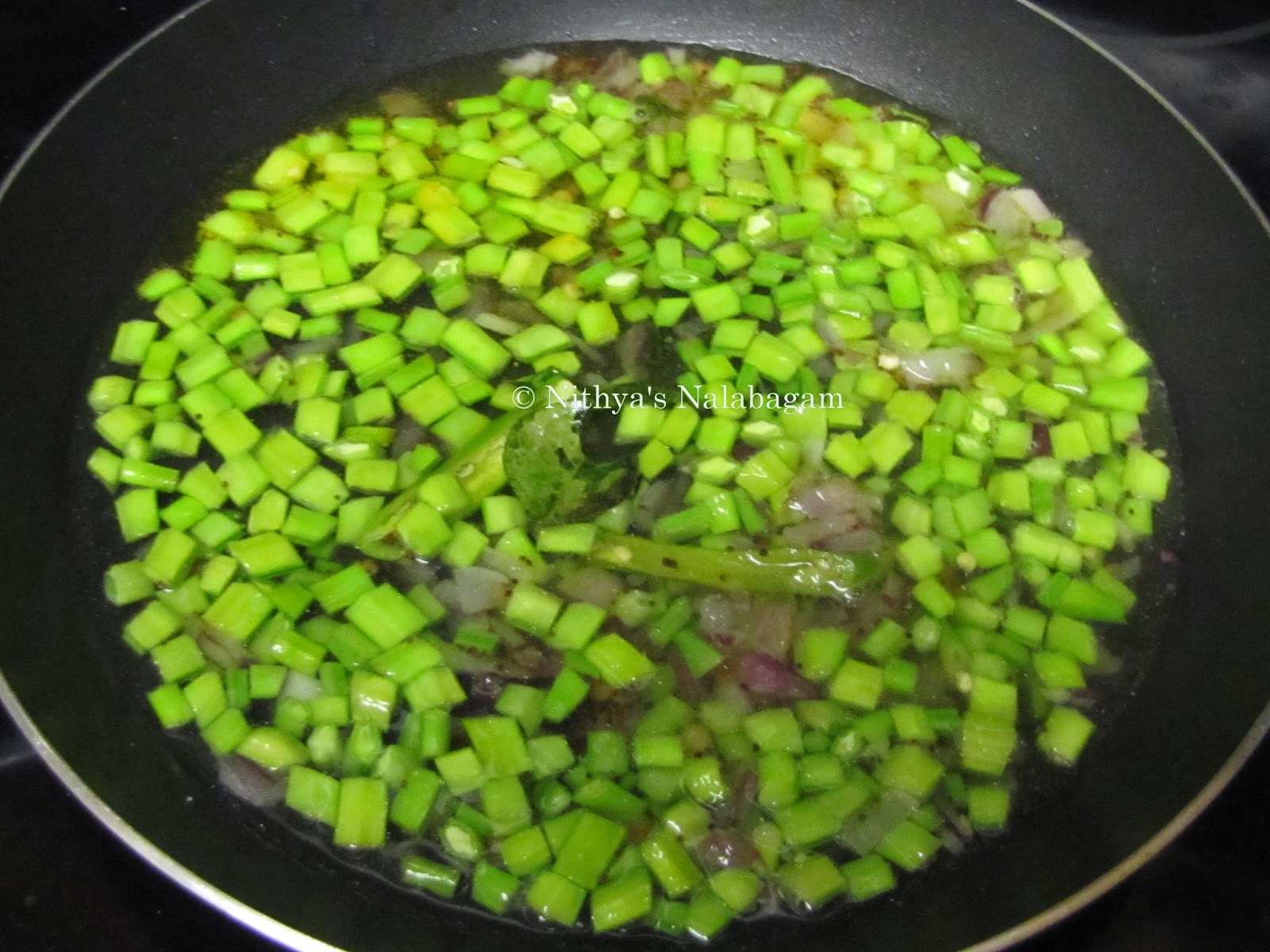 Kothavarangai Poriyal | Cluster beans curry |Nithya's Nalabagam