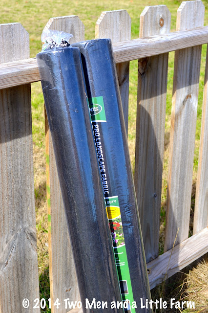 Two Men and a Little Farm: WEED BLOCK BETWEEN RAISED BEDS PART ONE