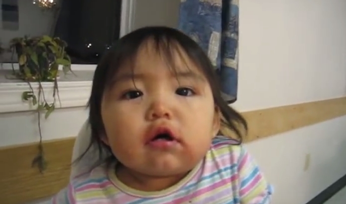 White Wolf : Cutest Inuit Child Gives Us A True Traditional Kunik ...