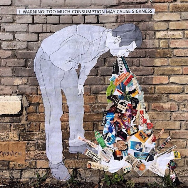 Not Buying Anything: Anti-Consumer Protest Art/Ancient Wisdom Mashup