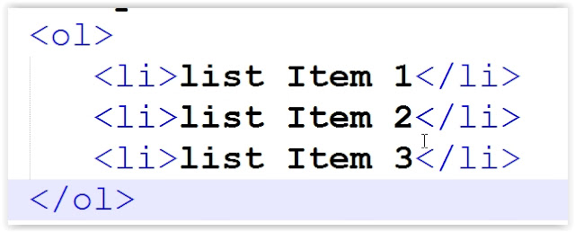 HTML Lists and their types ~ A.J.A Informatix