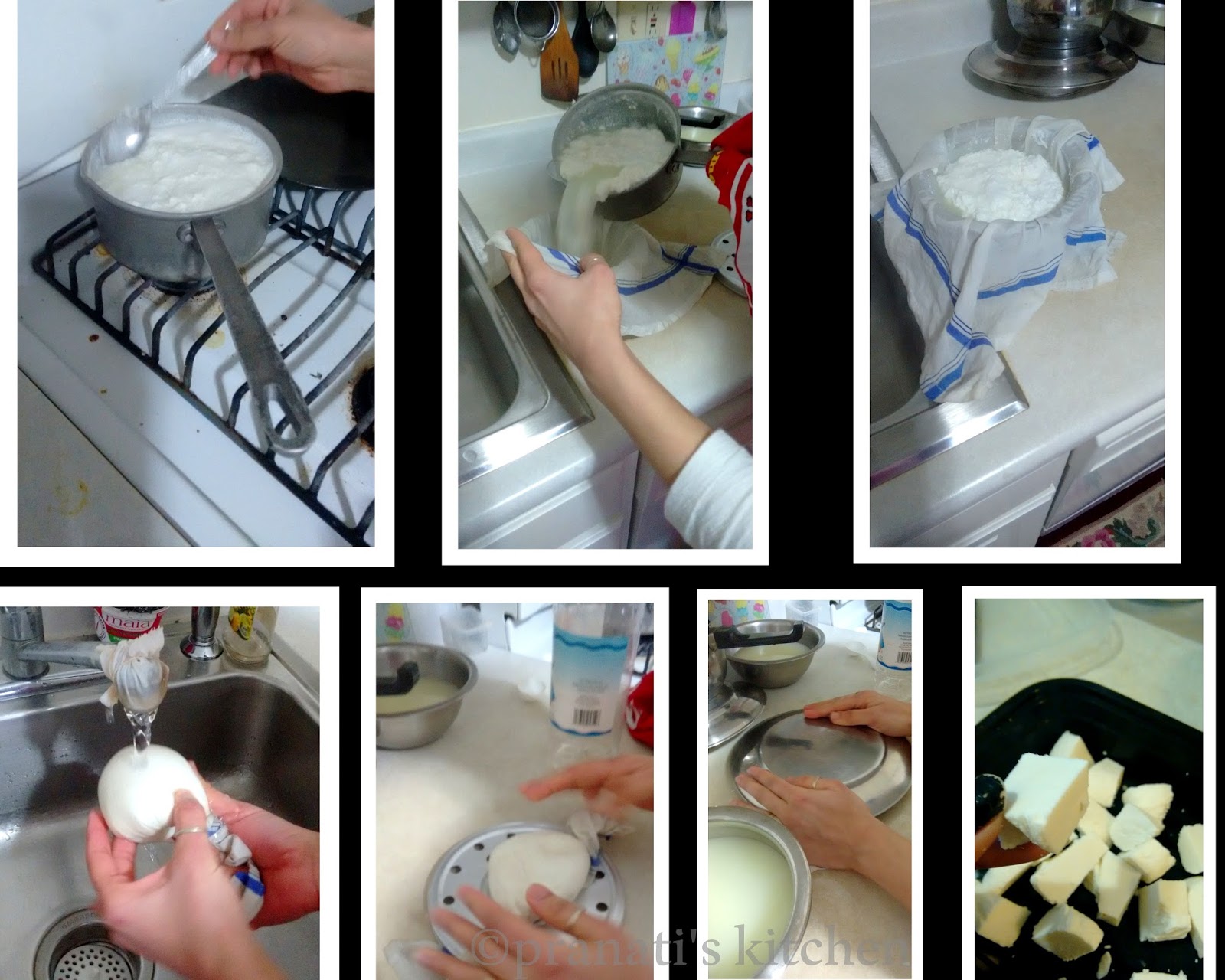 Delicious Recipes 4m Pranati's Kitchen: How to make Paneer at home