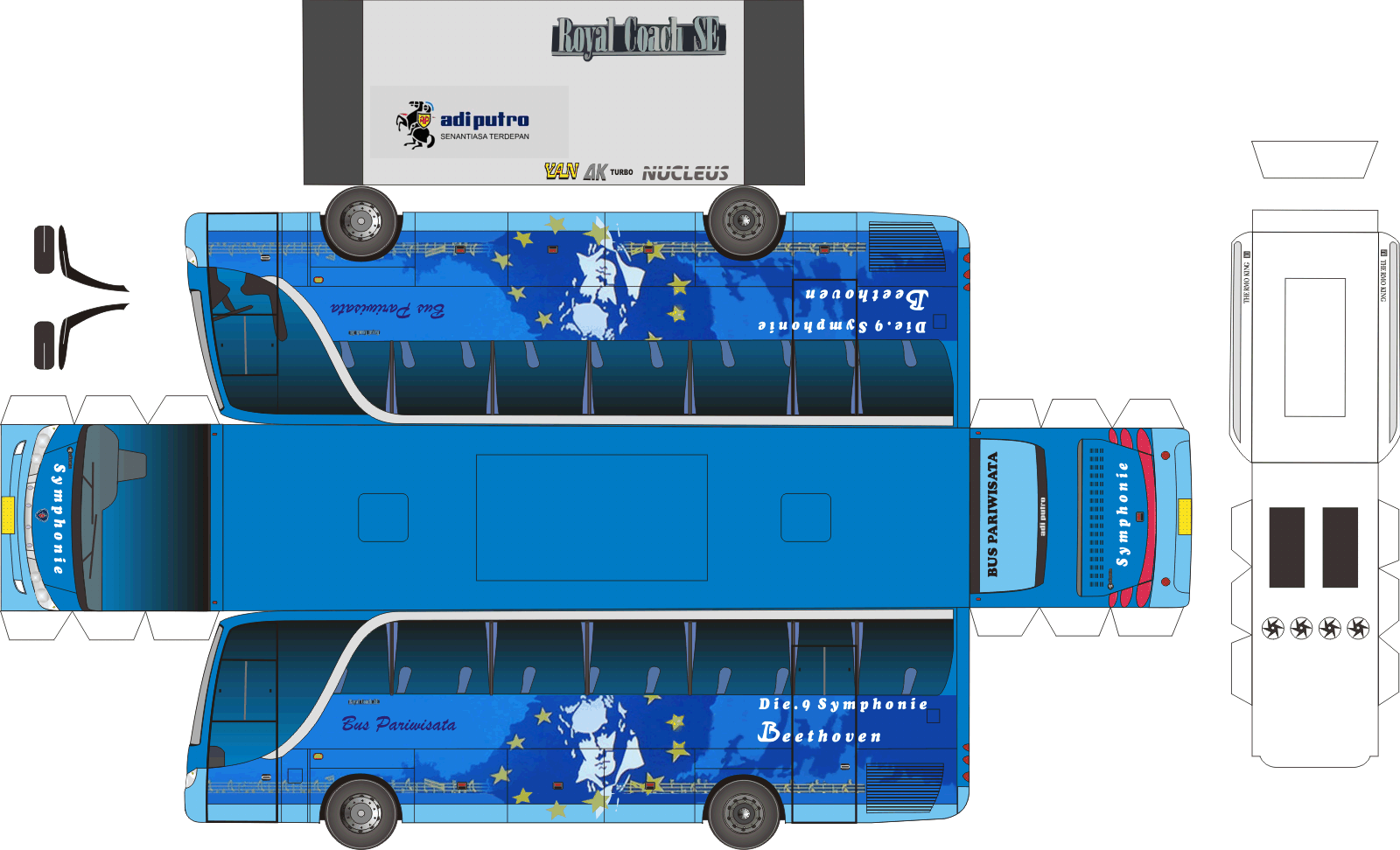 laxitna's blog: PAPERCRAFT BUS