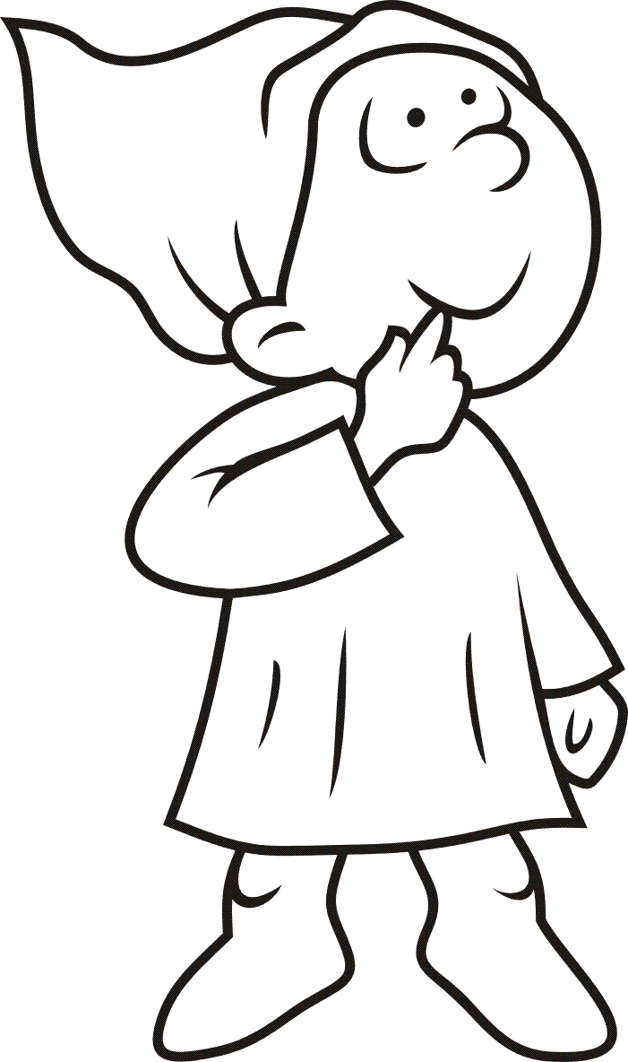 Dwarf Coloring Pages Easy Sketch Coloring Page