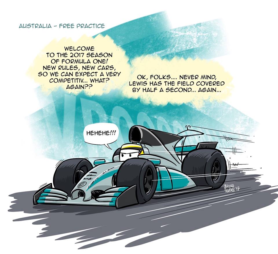 Continental Circus: Formula 1 em Cartoons - Austrália (Bruno Rafael)