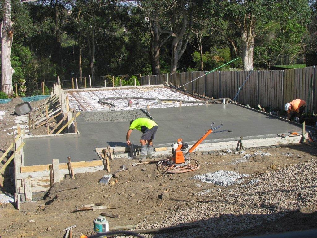 Concrete Slab Work in Progress photos