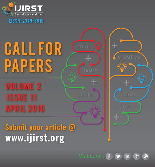 E-journal - International Journal - Call for Papers - IJIRST ... E-journal - International Journal - Call for Papers - IJIRST ...