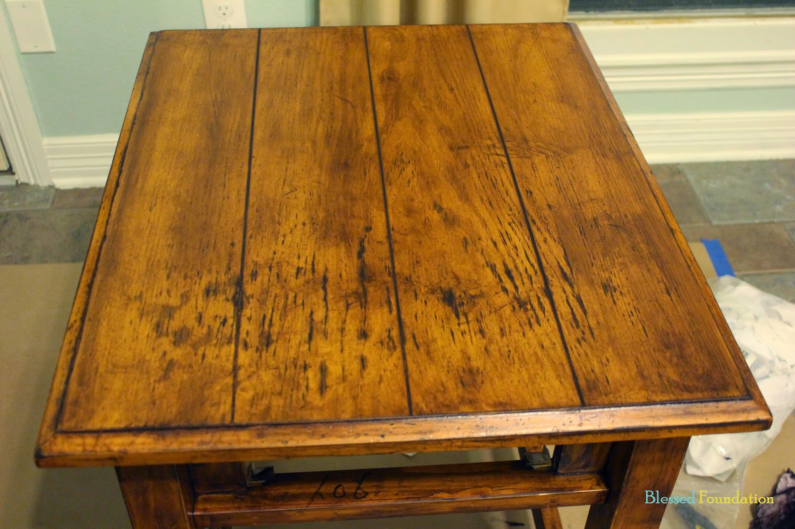 Blessed Foundation: Post 24: Coffee Table Makeover: Gel Stain