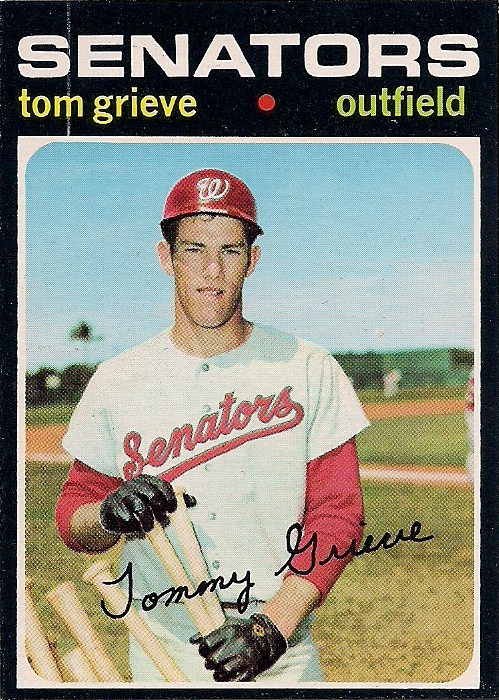 Topps 1971: no. 167 - tom grieve