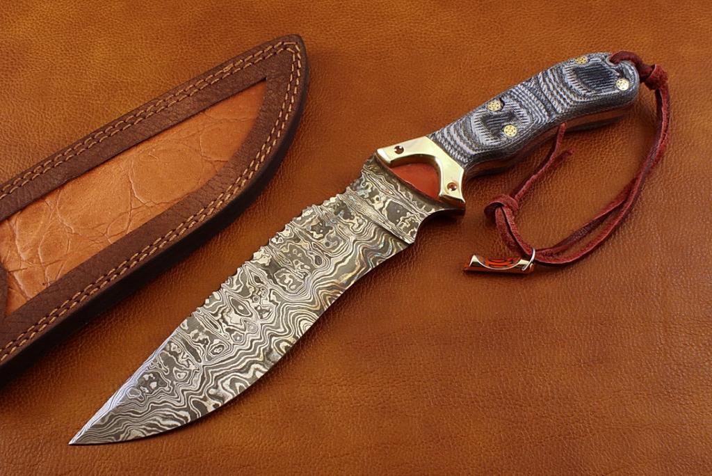Damascus World: Custom Handmade Damascus Hunting Knife