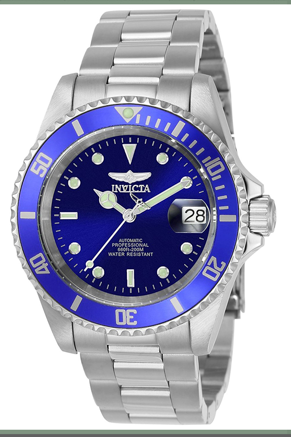 blue invicta watch for mens