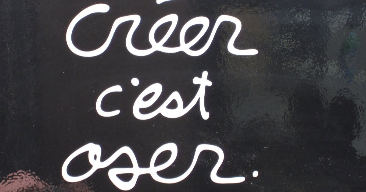 Vu du balcon: Créer c'est oser