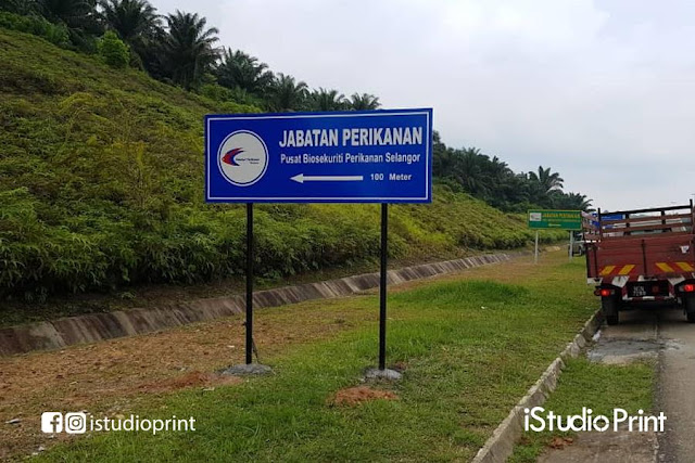 Pemasangan Papan Tanda Jalan Jabatan Perikanan Selangor