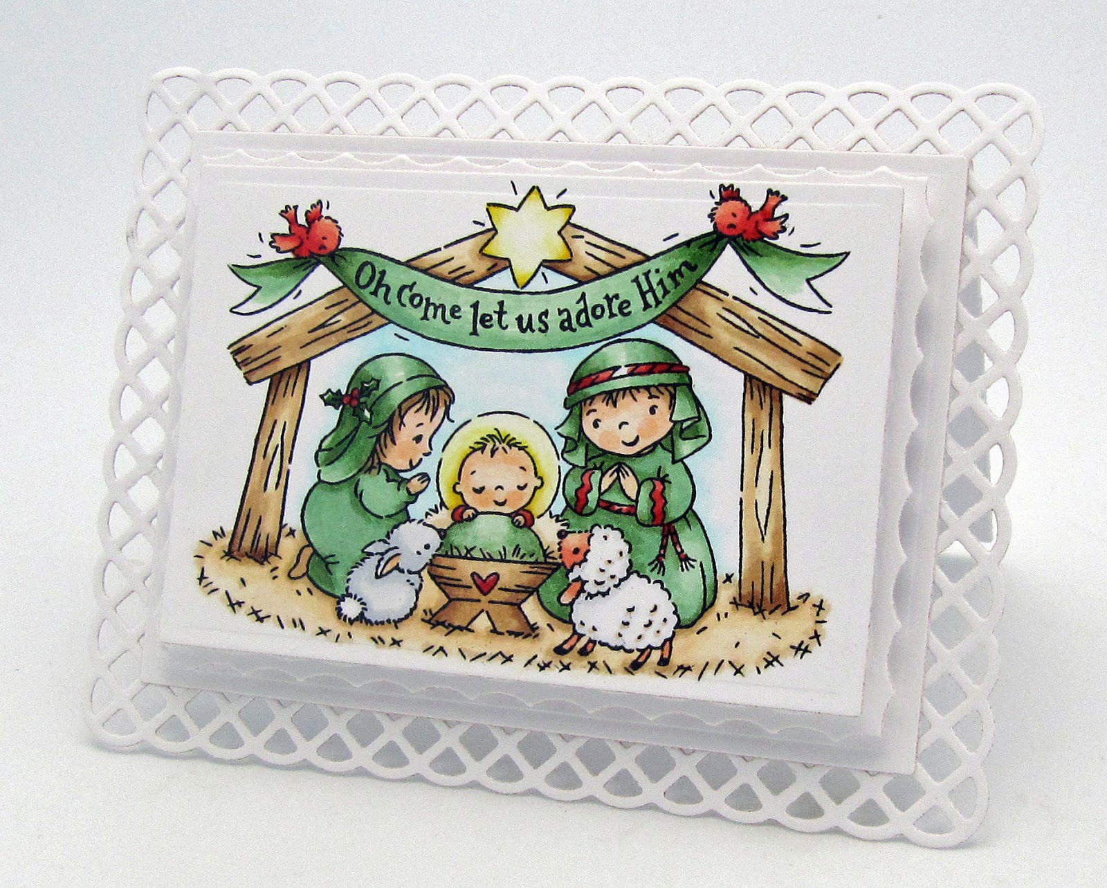 Explore. Dream. Discover.: Manger Cards, Stamp Simply Ribbon Store
