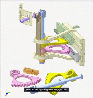 Shifting gear mechanism || Idea mechanism || Download free 3D cad ...