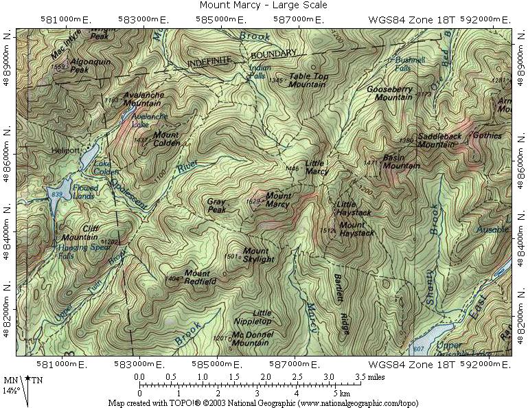 Map Catalog: Topographic Map: Mount Marcy