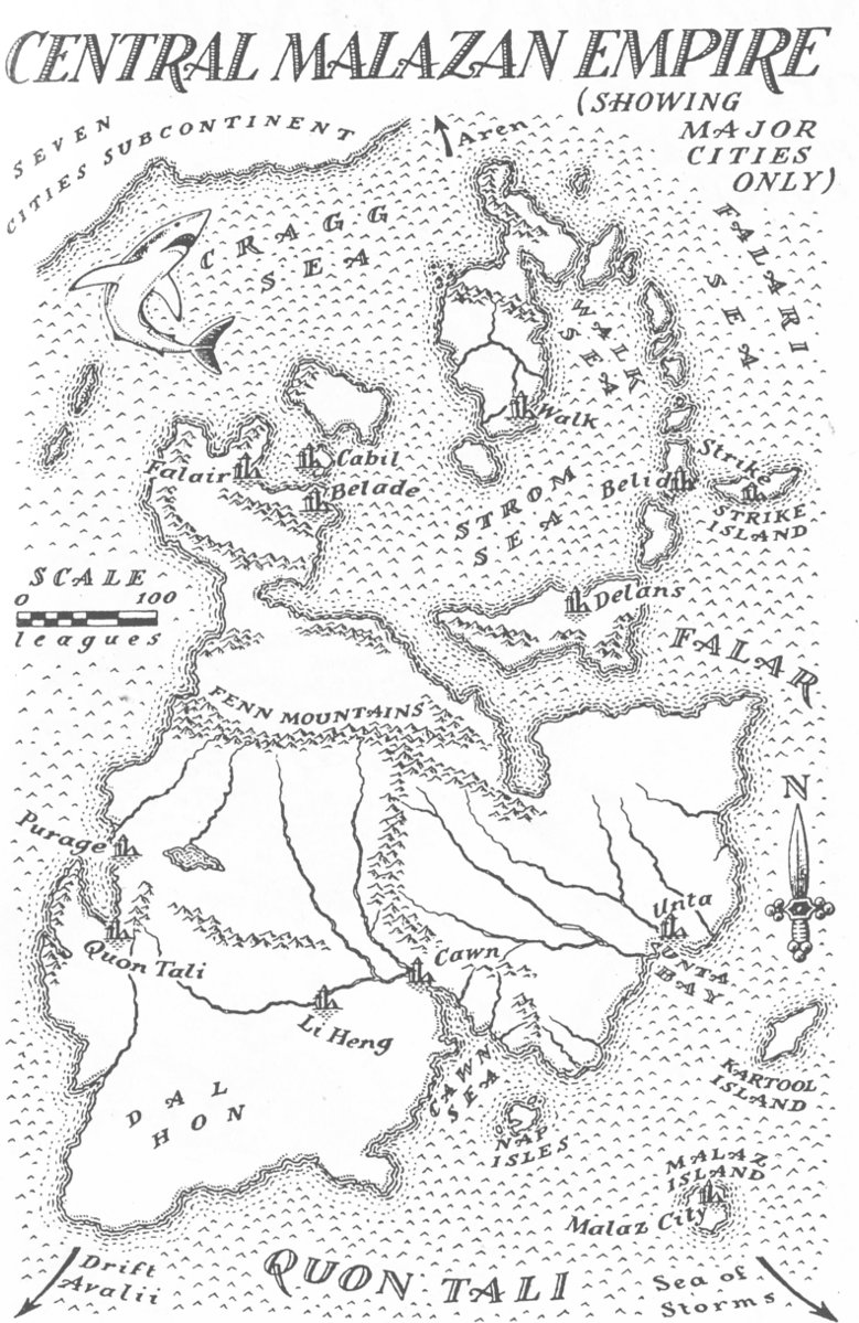 Mapas de lugares que nunca existieron (6): Malaz | EL CABALLERO DEL ...