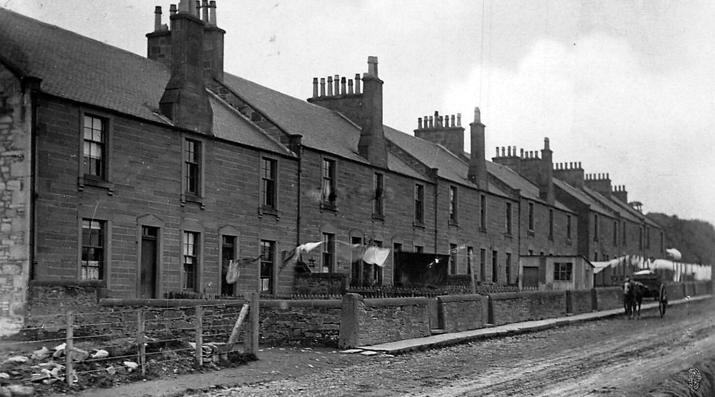 Tour Scotland: Old Photograph Westhall Terrace Murroes Scotland