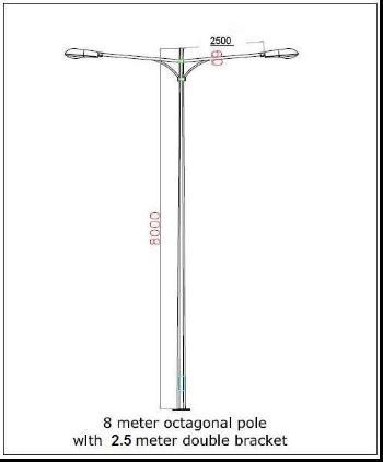 Tips of High Mast, Octagonal, Conical Poles in India: Octagonal Poles ...