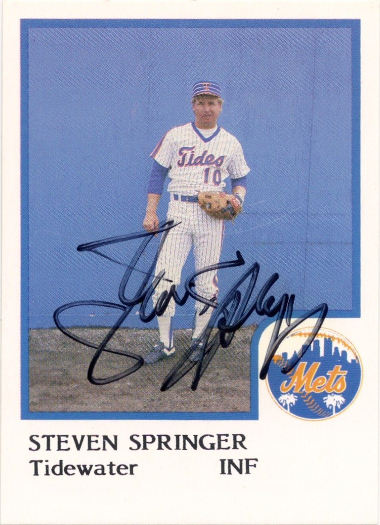 1986 PROCARDS PROJECT: STEVE SPRINGER