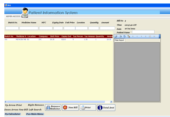 A Patient Information System - Free Final Year Project's
