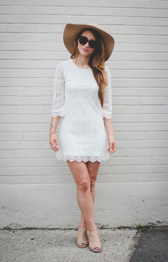 OOTD - White Lace Dress | La Petite Noob | A Toronto-Based Fashion and ...