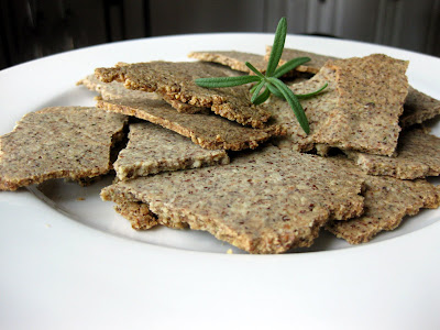 Miranda's Untamed Kitchen: (Flourless) Rosemary Garlic Crackers