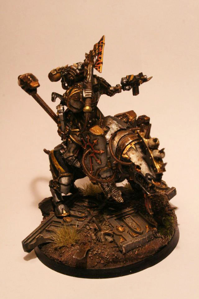 Valknut Painting: -SHOWCASE- Iron Warriors Lord on Juggernaut