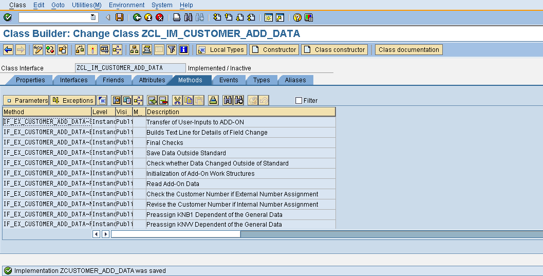 Procedure to find out the BADI definition and Implementation of BADI