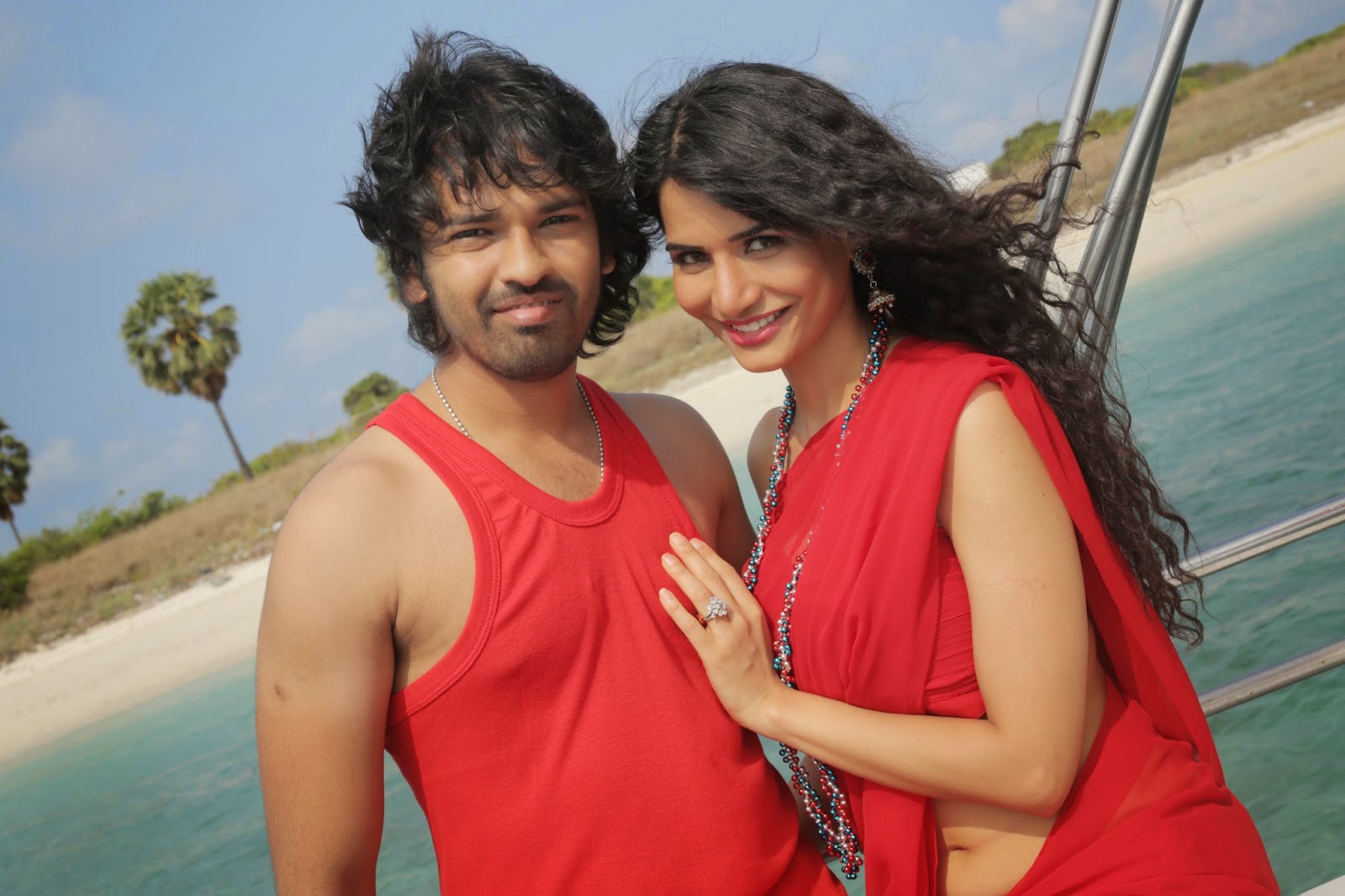 Ritu Sachdev in red saree from Boom Boom Bangkok Movie | Stylish ...