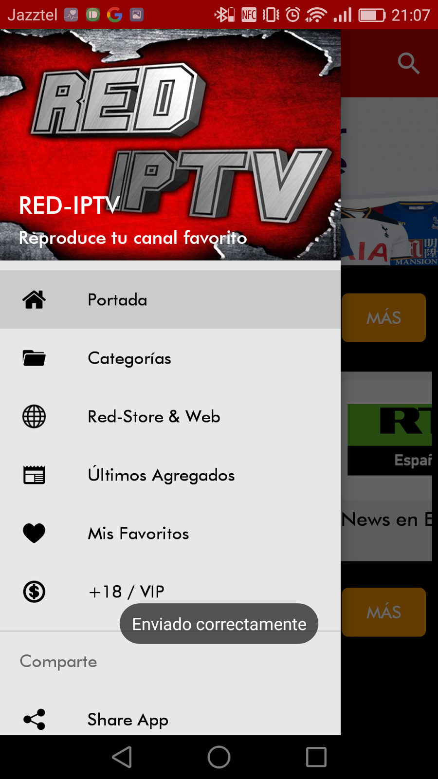 Red IPTV V2: TV de pago totalmente gratis con mejor servidor