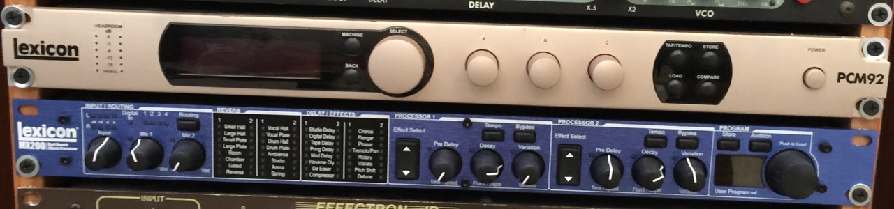 High on Technology: REVIEW LEXICON REVERB COMPARISON, PCM 92 VS MX200